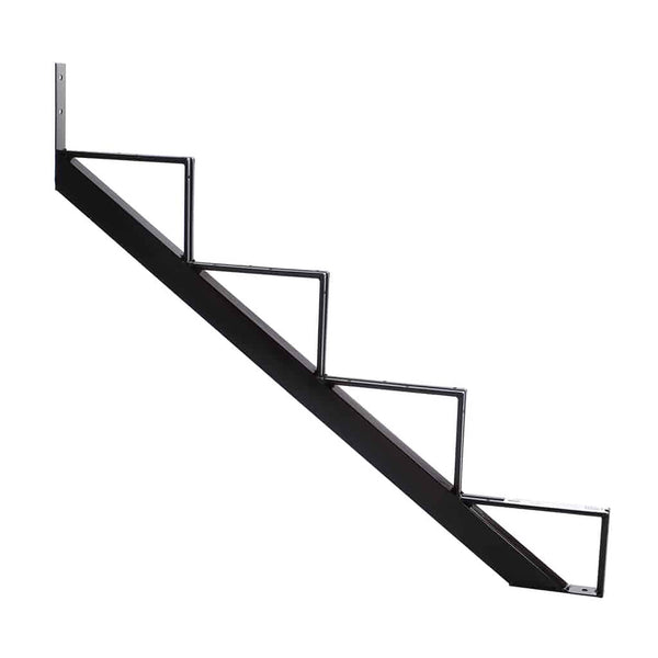 Steel Stair Riser of 4 Steps, Black - GAGNON - La Grande Quincaillerie