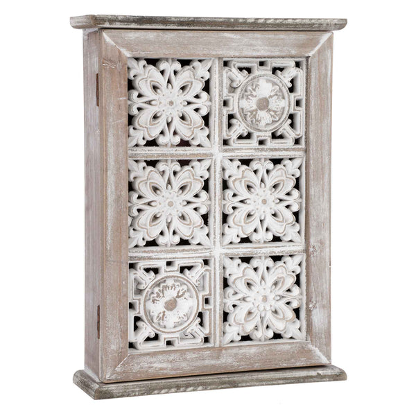 Antique Design Wall Key Box, 8" x 3" x 11" - GAGNON - La Grande ...