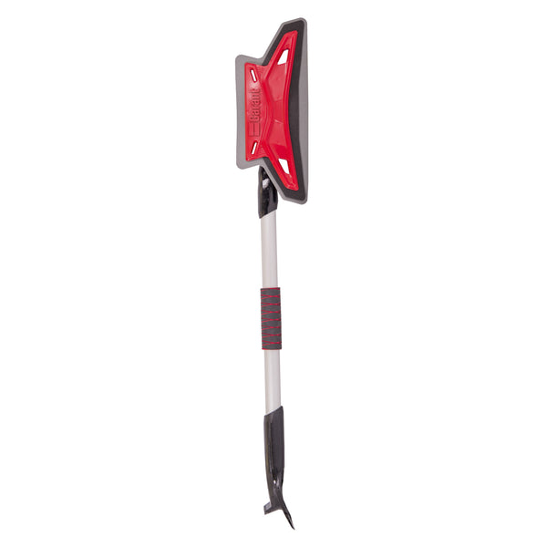 Anti-Scratch Snow Broom of 5'' with Telescopic Handle Red, 38.5' to 52 ...