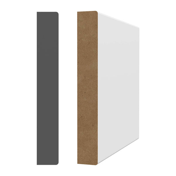 1/2'' x 3-1/2'' x 16' White Primed MDF Baseboard - GAGNON - La Grande ...