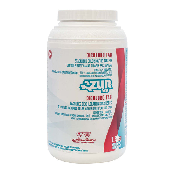Azur Spa Dichloro Tab, 1.8 kg - GAGNON - La Grande Quincaillerie