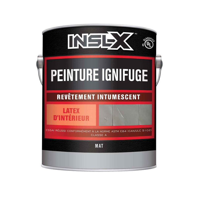 Peinture ignifuge en latex Insl-X mat blanc, 3,79 L - GAGNON - La ...
