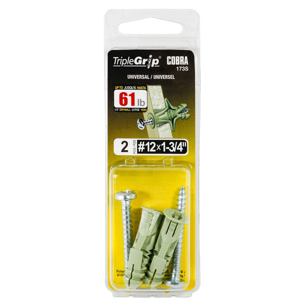TripleGrip Anchor of #12 x 1-3/4", 2 Units - GAGNON - La Grande ...