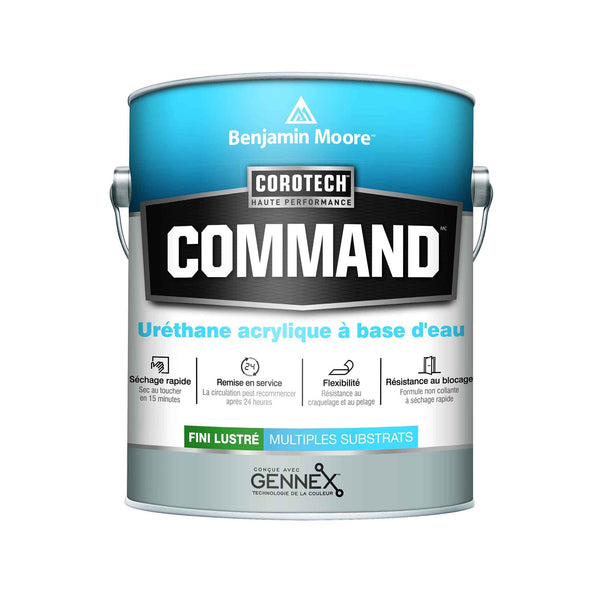 Corotech Command Waterborne Acrylic Urethane Coating Gloss Black, 3.79 ...