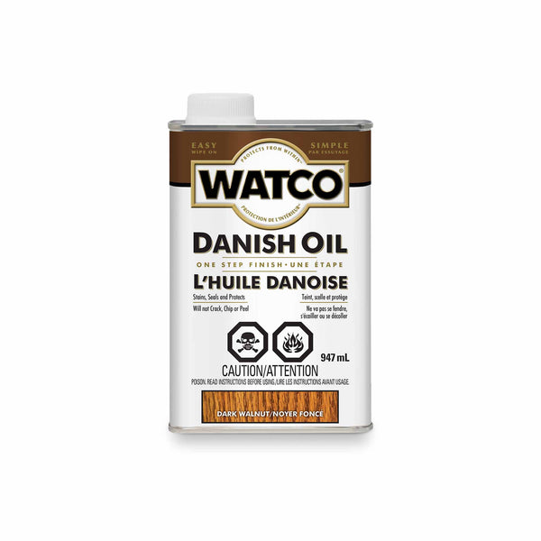 Watco Danish Oil Finish Dark Walnut, 947 ml - GAGNON - La Grande ...